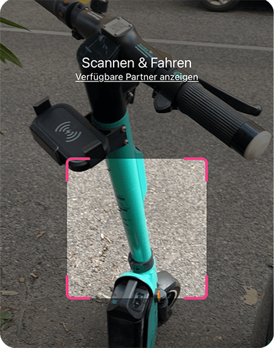 Dott E-Scooter - mit der wegfinder App buchen